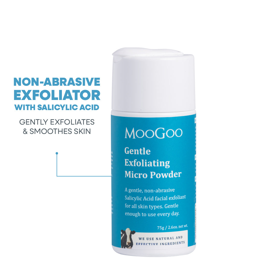 Gentle Face Exfoliator | Non-Abrasive Powder – MooGoo USA